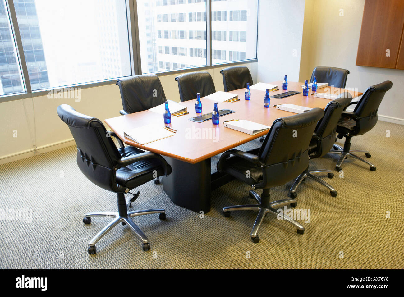 Interior of a board room Stock Photo - Alamy