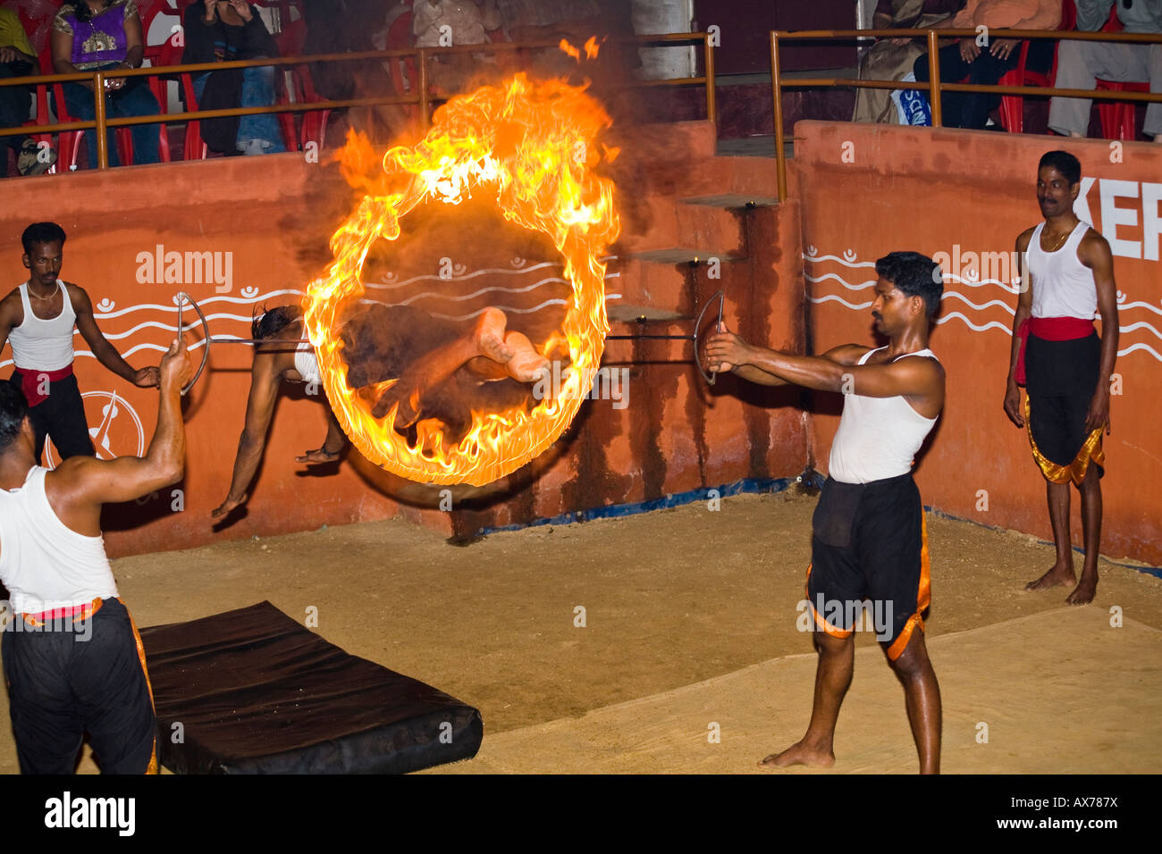Kalarippayattu martial arts performers, performing, Kerala Kalari ...