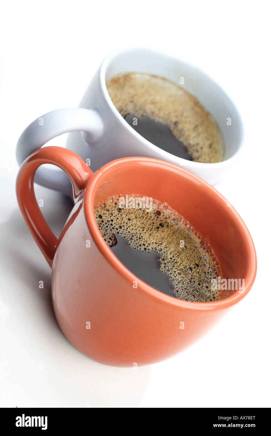 Cups of coffee Stock Photo - Alamy