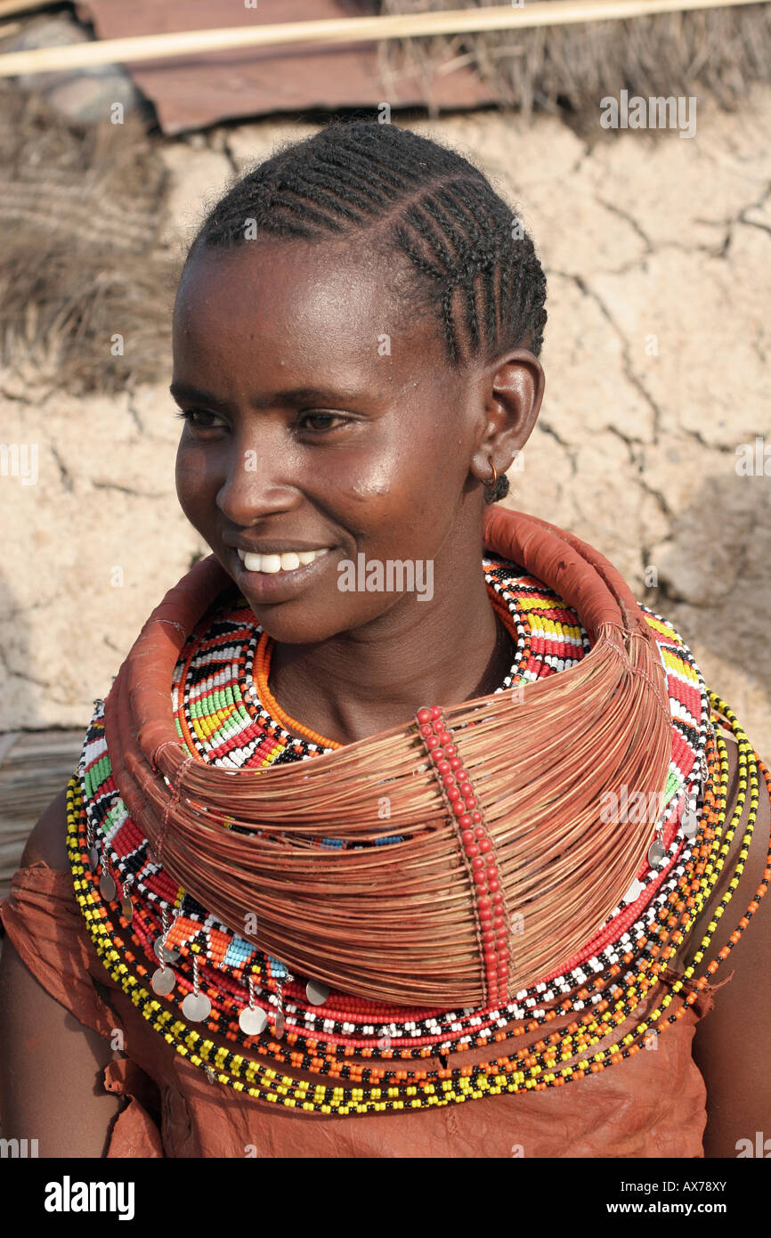 Rendille Turkana tribe woman Turkana Kenya Africa Stock Photo - Alamy