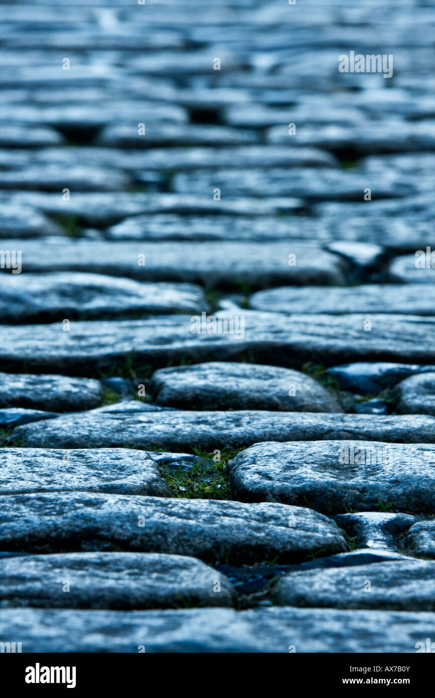 Cobbled street in Saltaire , A UNESCO World Heritage Site Stock Photo ...