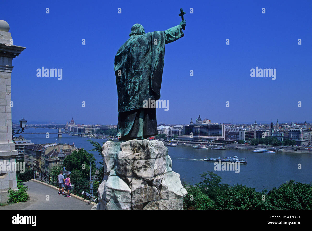 The statue of St. Gellert in Budapest Hungary Europe Stock Photo - Alamy