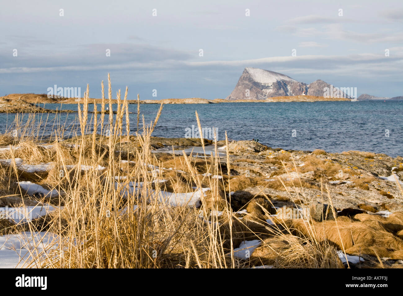 white sandy beach Sommarøy northern norway arctic circle winter Stock ...