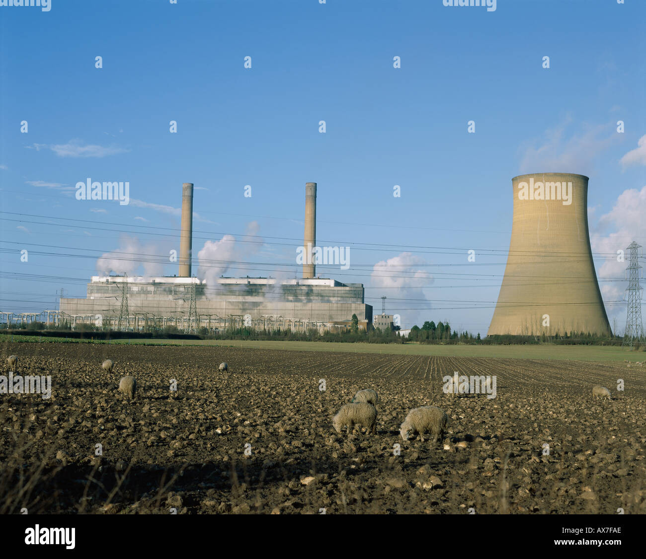 Coal fired Power Station Nottinghamshire England Stock Photo - Alamy