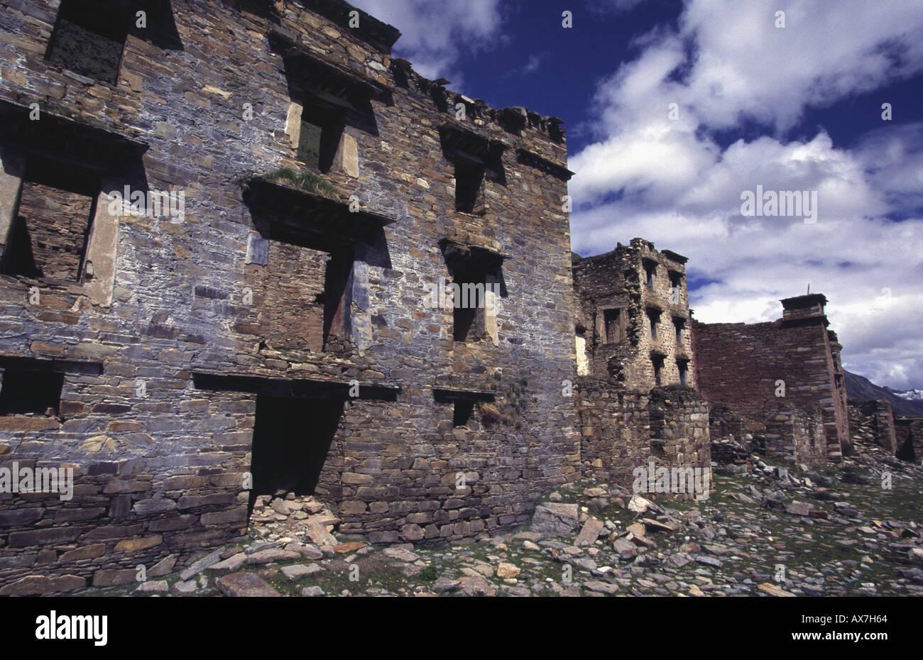 Destroyed Temples In Tibet