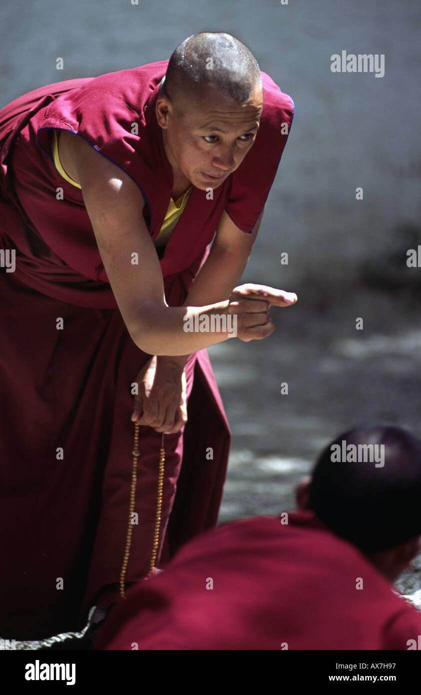 Tibetan monk training hi-res stock photography and images - Alamy