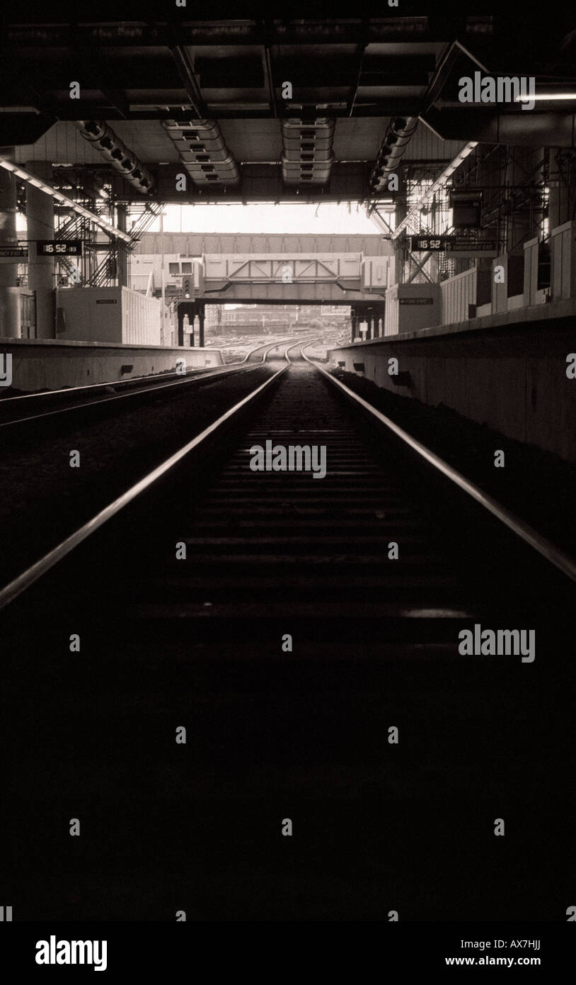 Victorian train station b w uk hi-res stock photography and images - Alamy