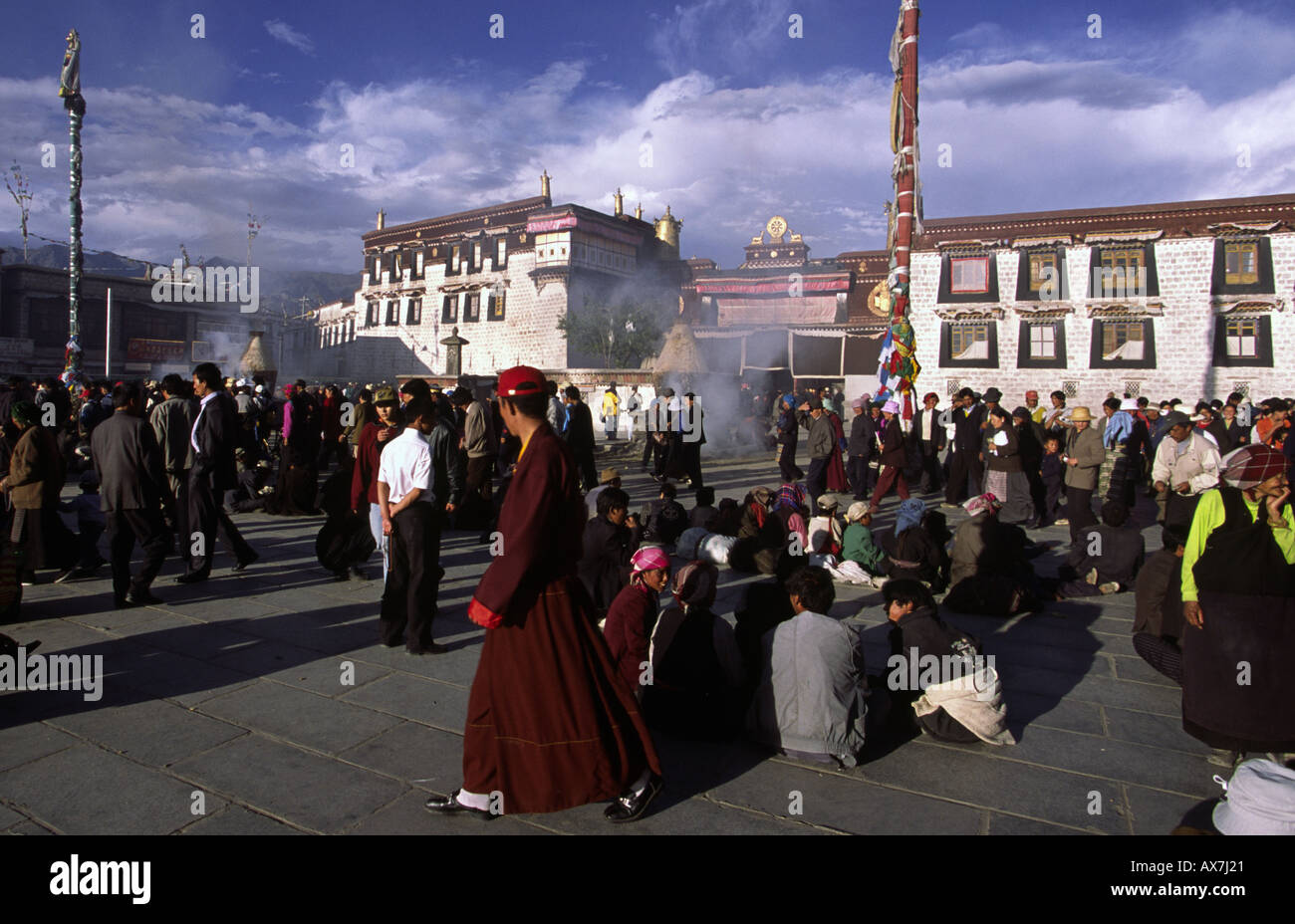 Barkhor square. Lhasa, Tibet Stock Photo - Alamy