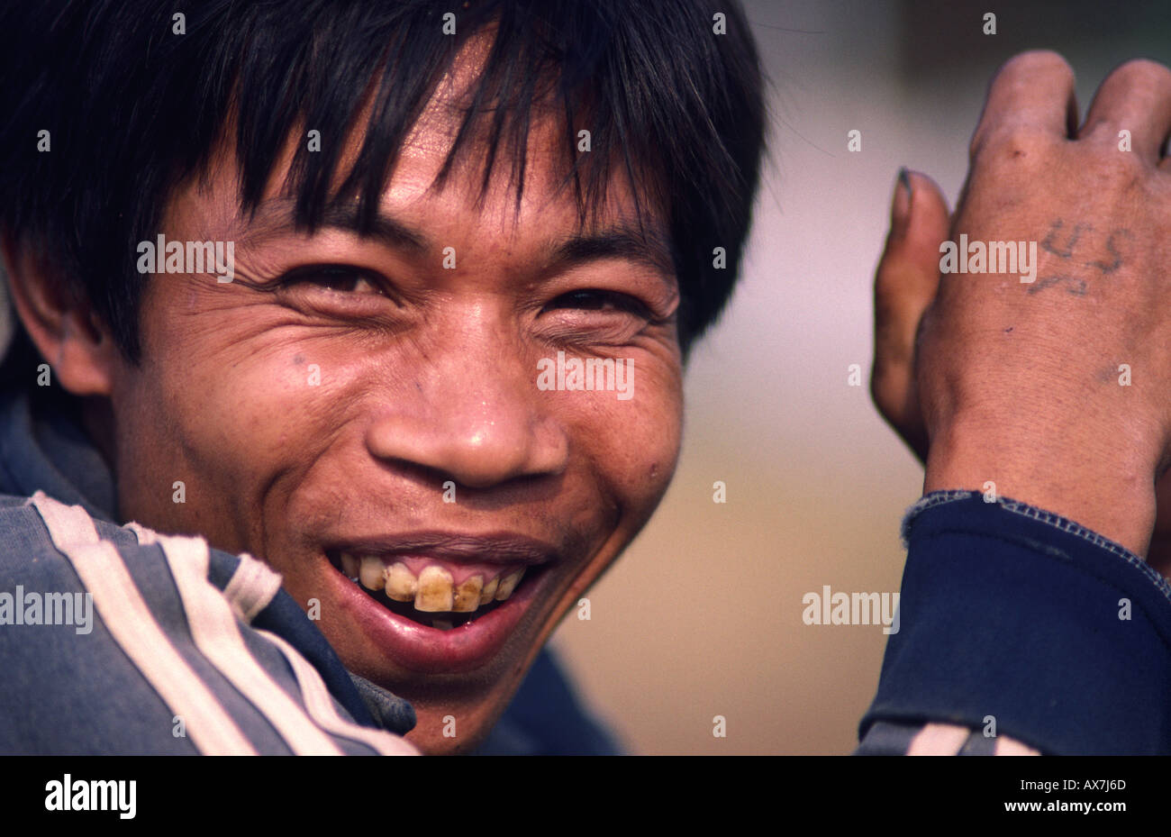 Lao man. Vientiane, Laos Stock Photo - Alamy