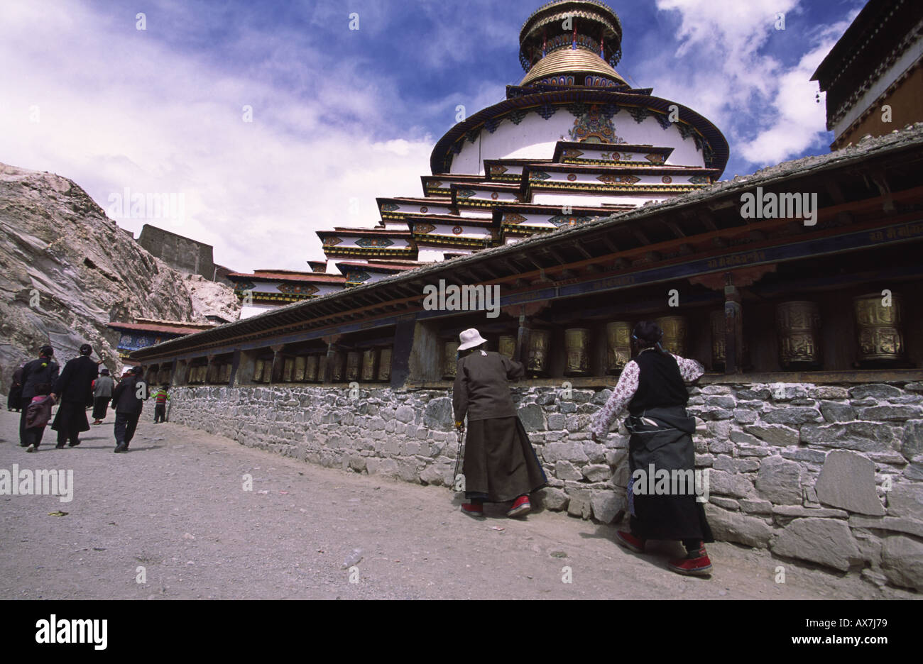 The Kumbun, one of Tibet's largest Stupas Stock Photo - Alamy