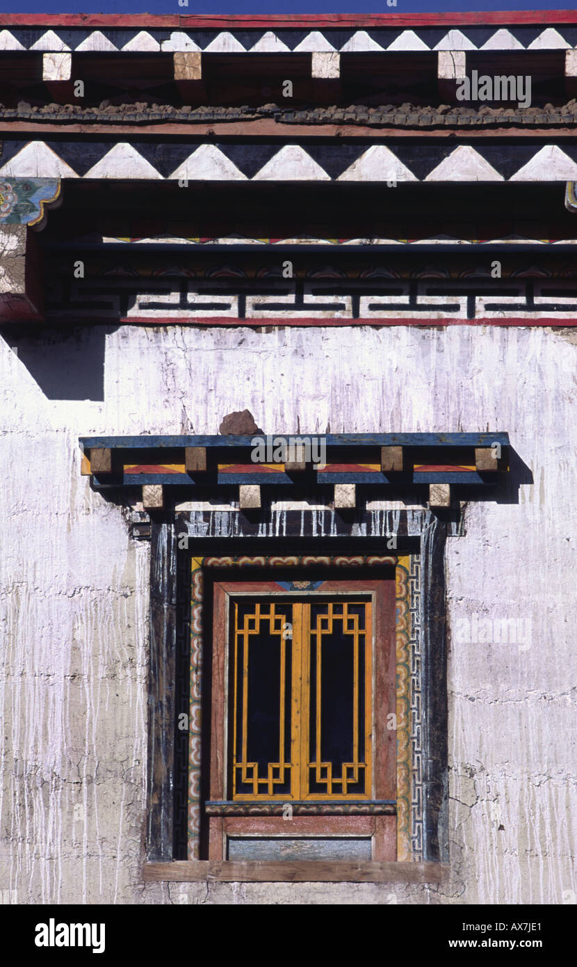 A decorated Tibetan window frame from Gyantse-styles vary in different ...