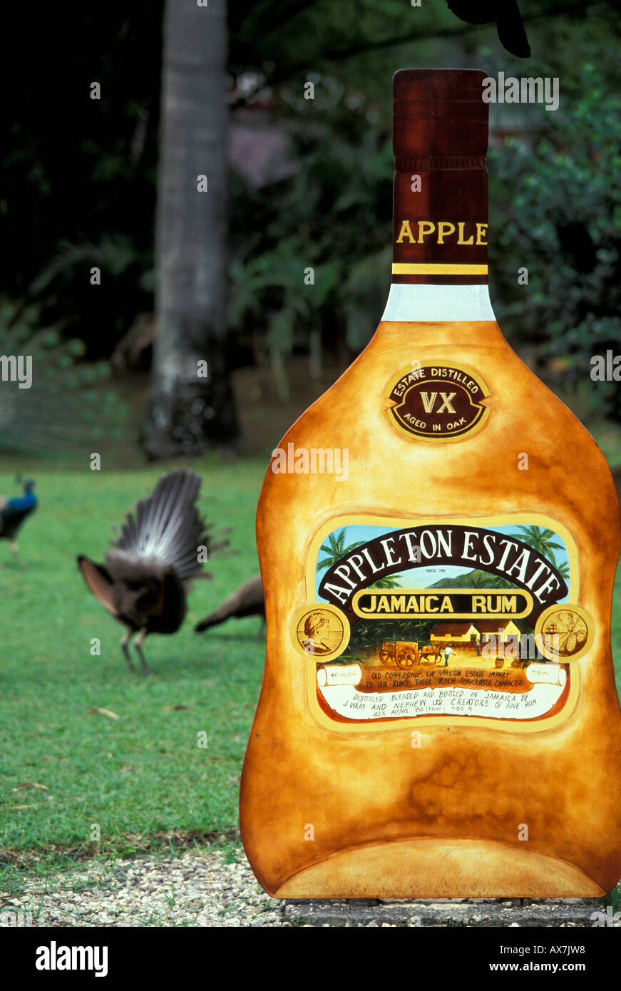 Advertising sign at a park, Appleton Rum Estate, St. Elizabeth, Jamaica ...