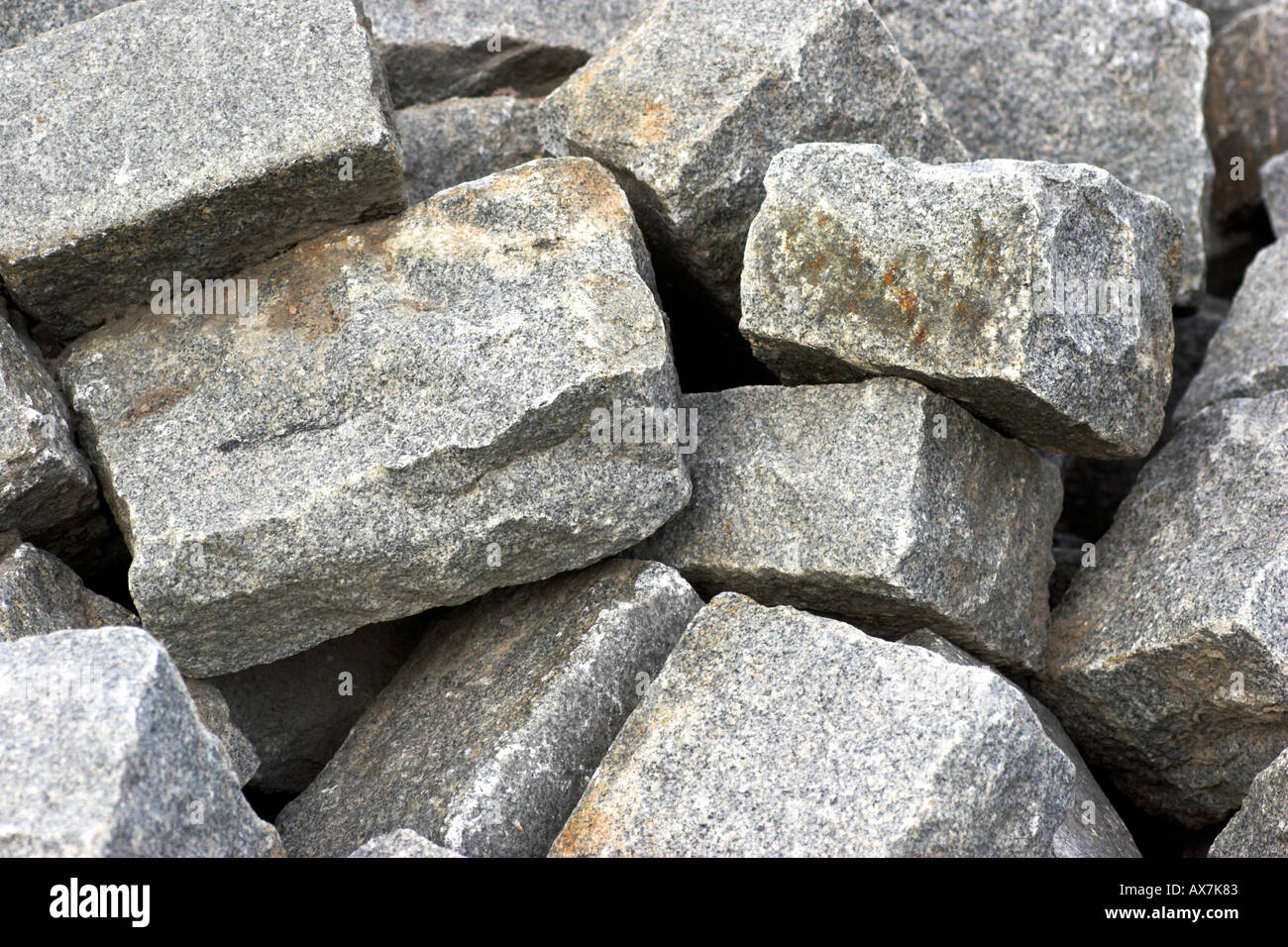 Granite cobble stones Stock Photo - Alamy
