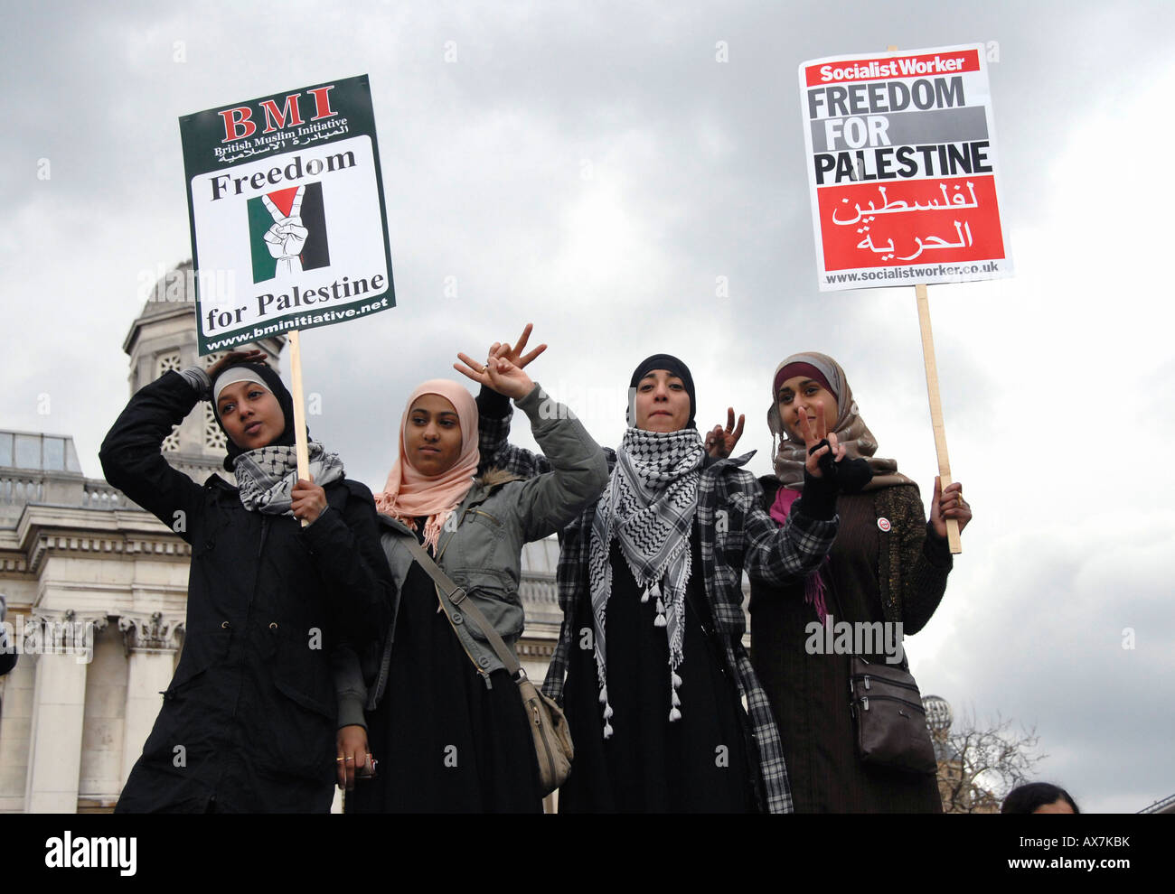Stop the War demonstration 15 March 2008 Freedom for Iraq & Palestine ...