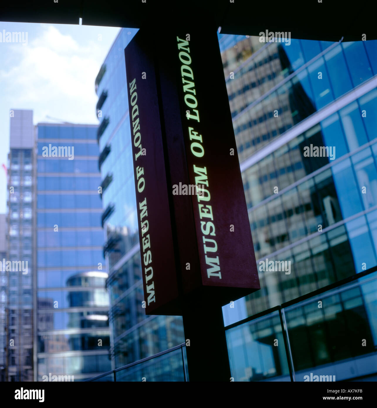 Museum of London sign near the Barbican Centre London England UK Stock ...