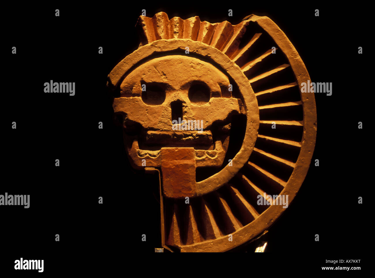 Mexico Mexico City National Museum of Anthropology Aztec relic Stock ...