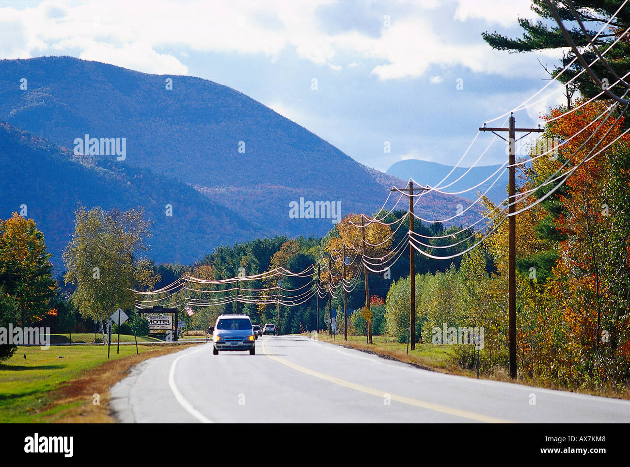 Route 302, White Mountains, New Hampshire USA Stock Photo - Alamy