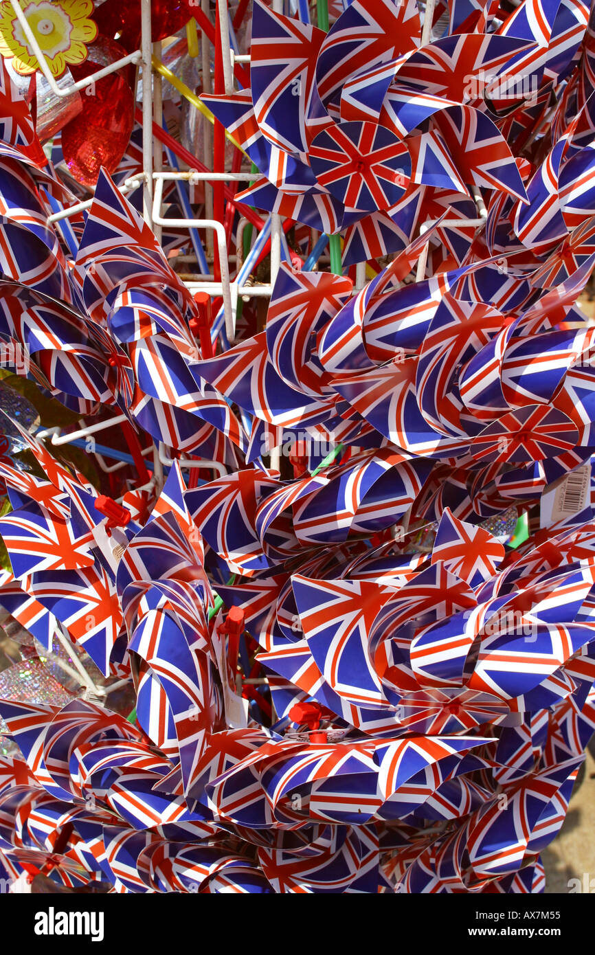 Union Jack flags on sale at the seaside Stock Photo - Alamy