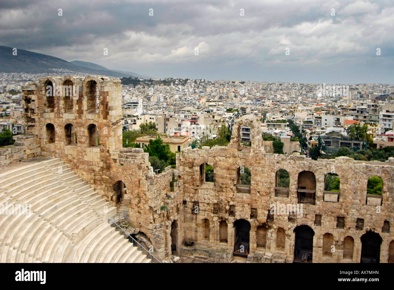 Odeum of Herod Atticus, The Acropolis, Athens Greece Stock Photo - Alamy