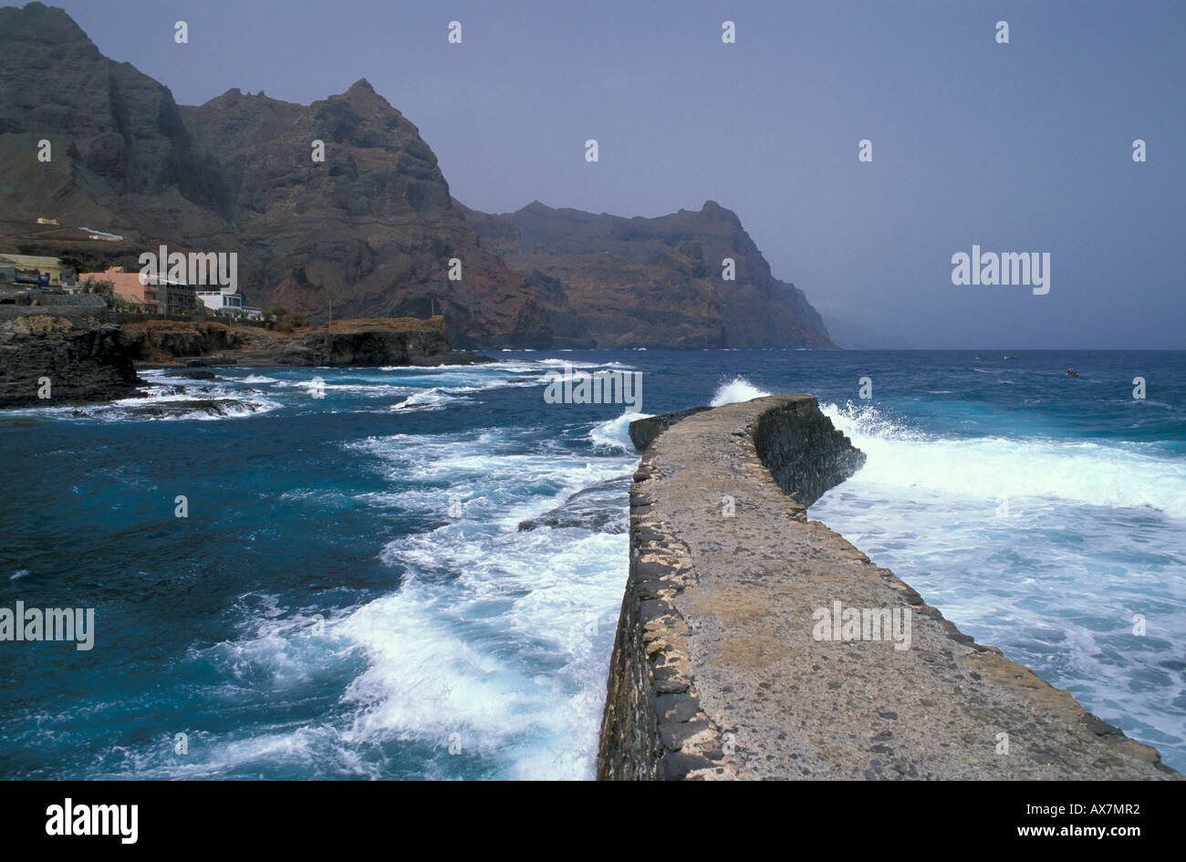 Coast of Ponta do Sol, Santo Antao, Cape Verde Islands, Africa Stock ...