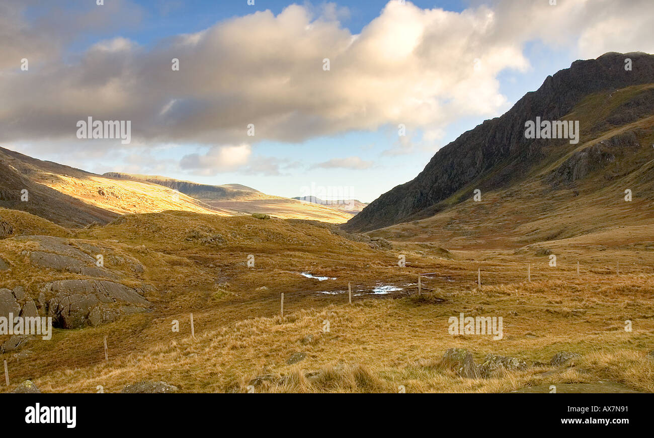 Landscape countryside mountainous wales valley tourism snowdonia hi-res ...
