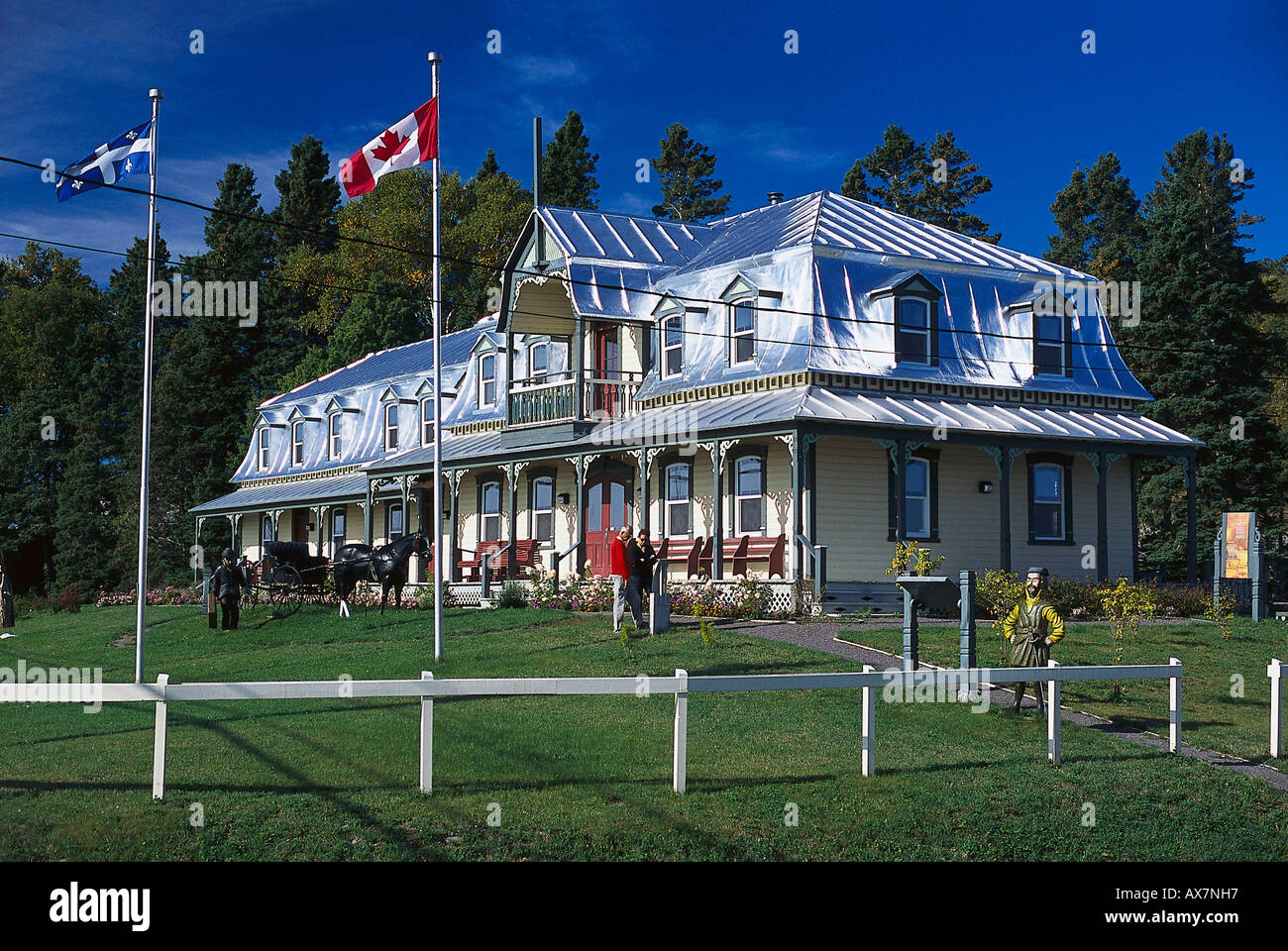 Museum at Baie de Chaleur, Gaspesie Prov. Quebec, Canada Stock Photo ...