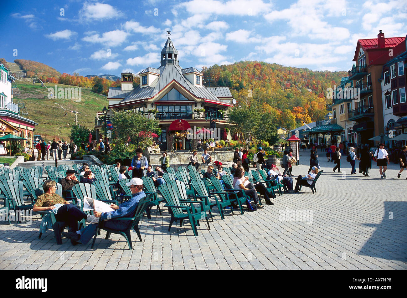 Street life, Mont Tremblant, Prov. Quebec Canada Stock Photo - Alamy
