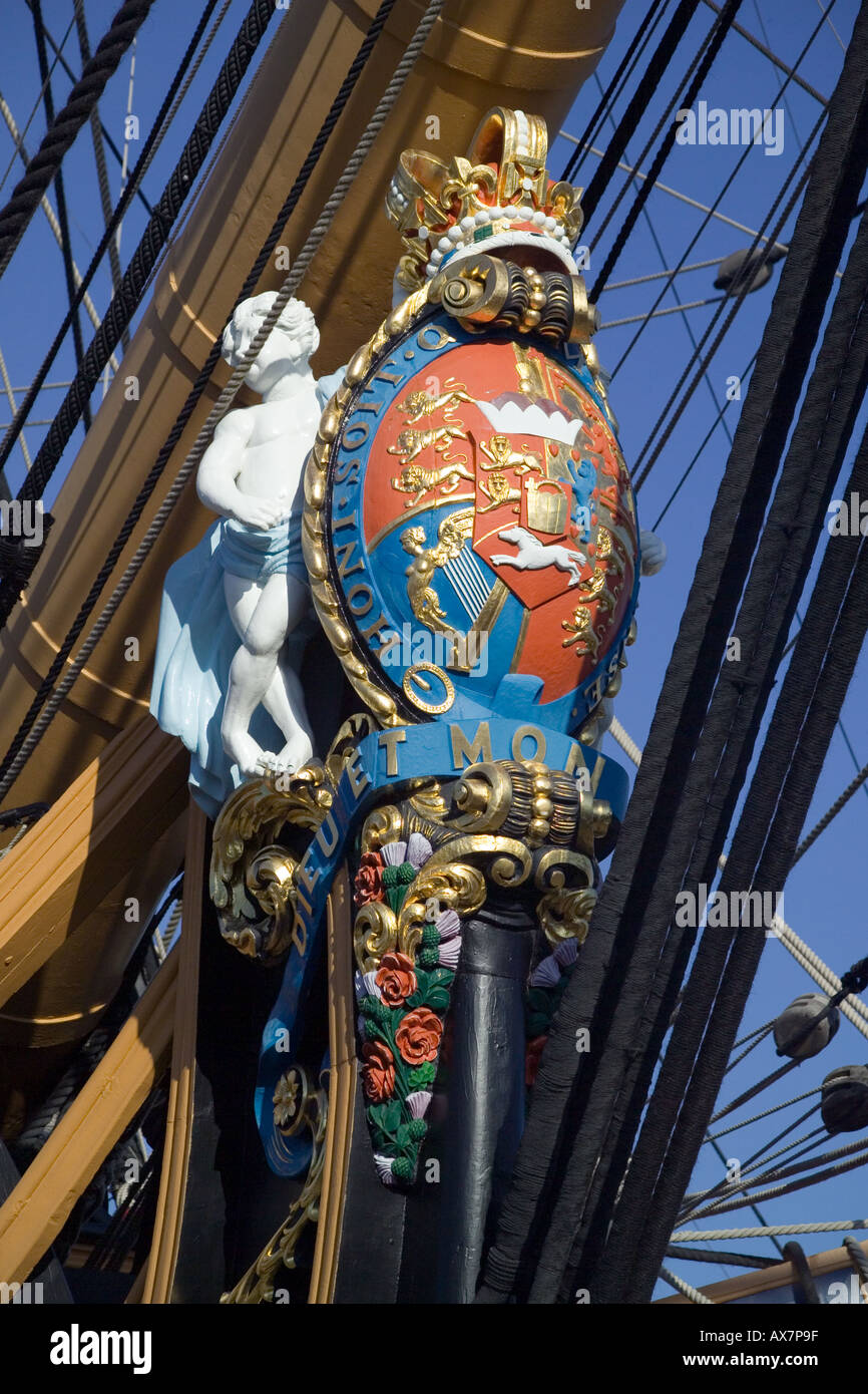 HMS Victory Portsmouth Figurehead Stock Photo - Alamy