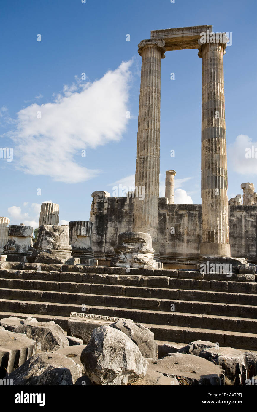 Arch Step and Cloud Stumps of columns frame a view of massive columns ...