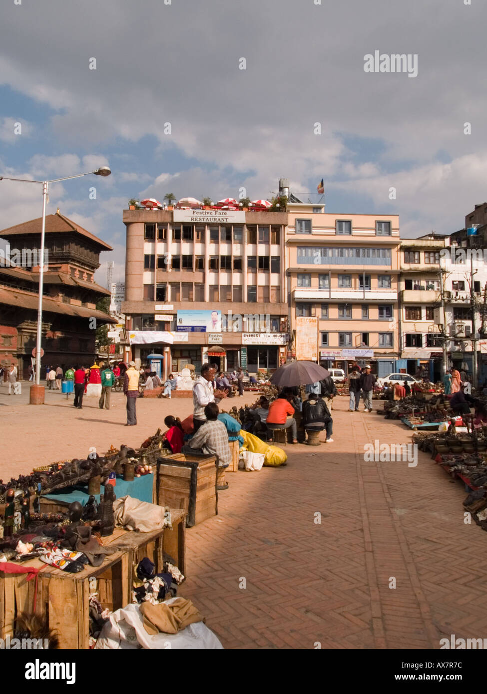 STALLS in BASANTAPUR SQUARE Kathmandu Nepal Asia Stock Photo - Alamy