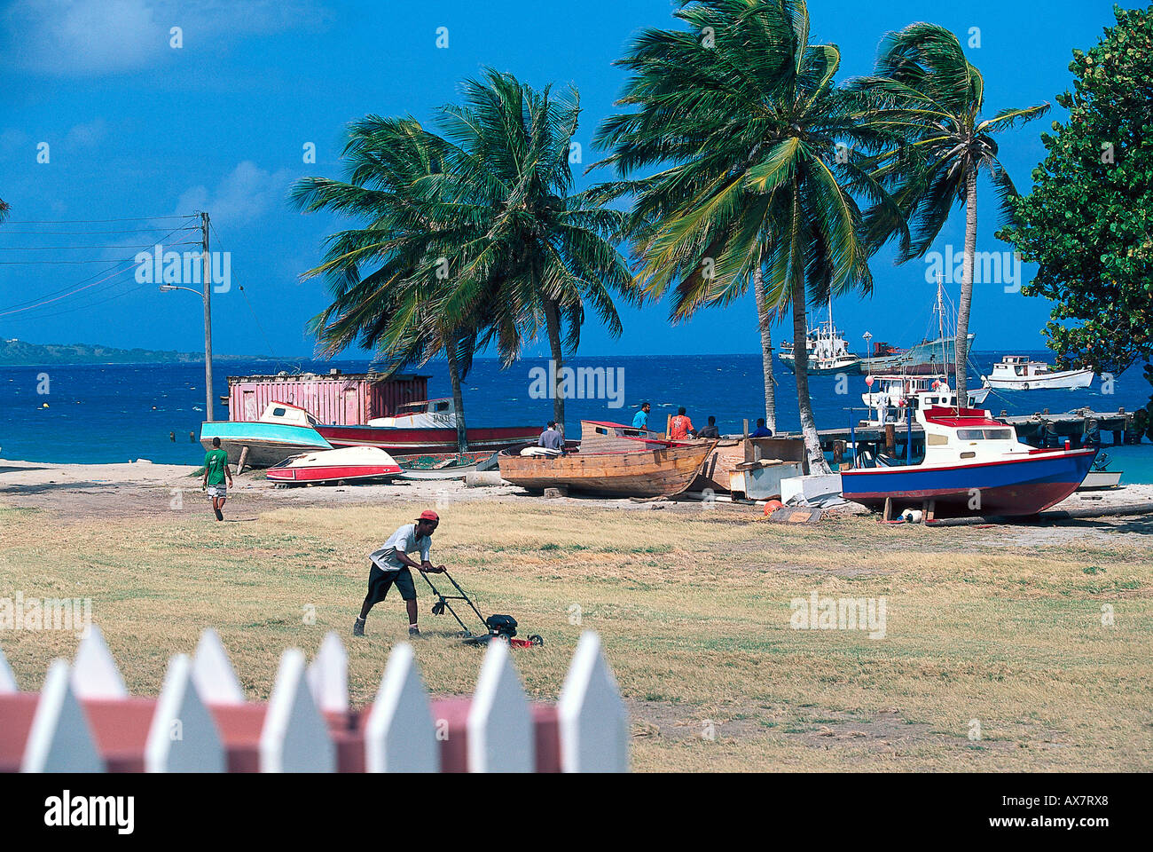 Hafen, Petite Martinique, Grenada Stock Photo - Alamy