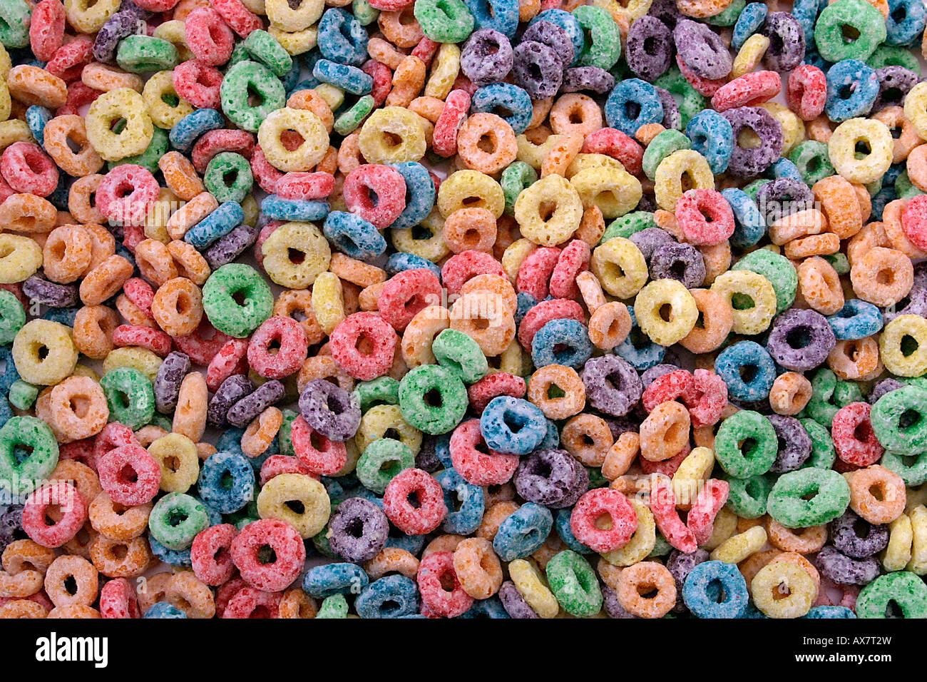 Brightly colored cereal Stock Photo - Alamy