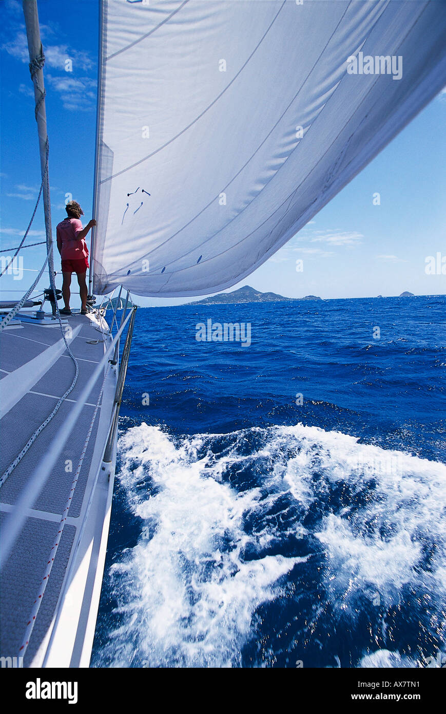 Man standing on ships bow hi-res stock photography and images - Alamy
