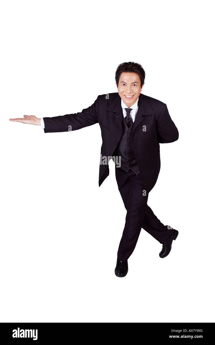 Male businessman stands in Cut Out Stock Images & Pictures - Alamy