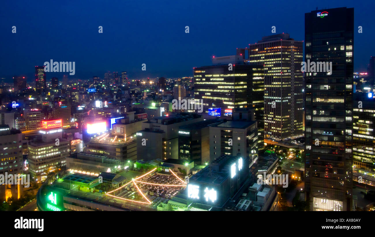Skyline Overview at Evening Osaka Japan Stock Photo - Alamy