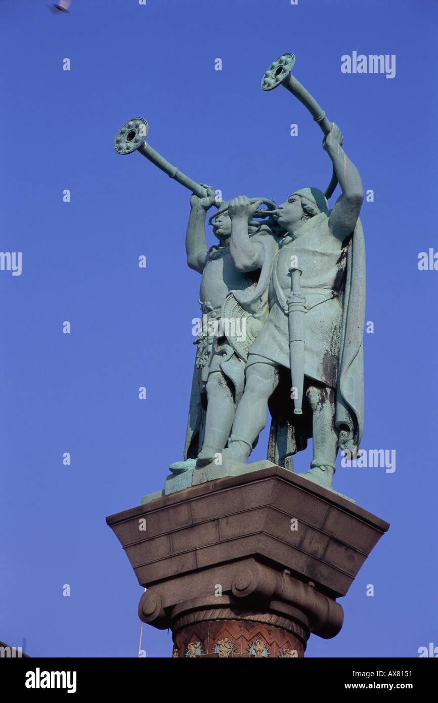 Lur Blower Column Copenhagen Denmark Stock Photo - Alamy