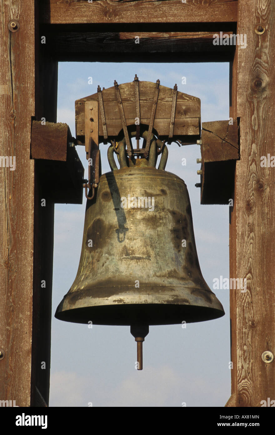 Old bell detail in the memorial park Ópusztaszer Stock Photo - Alamy
