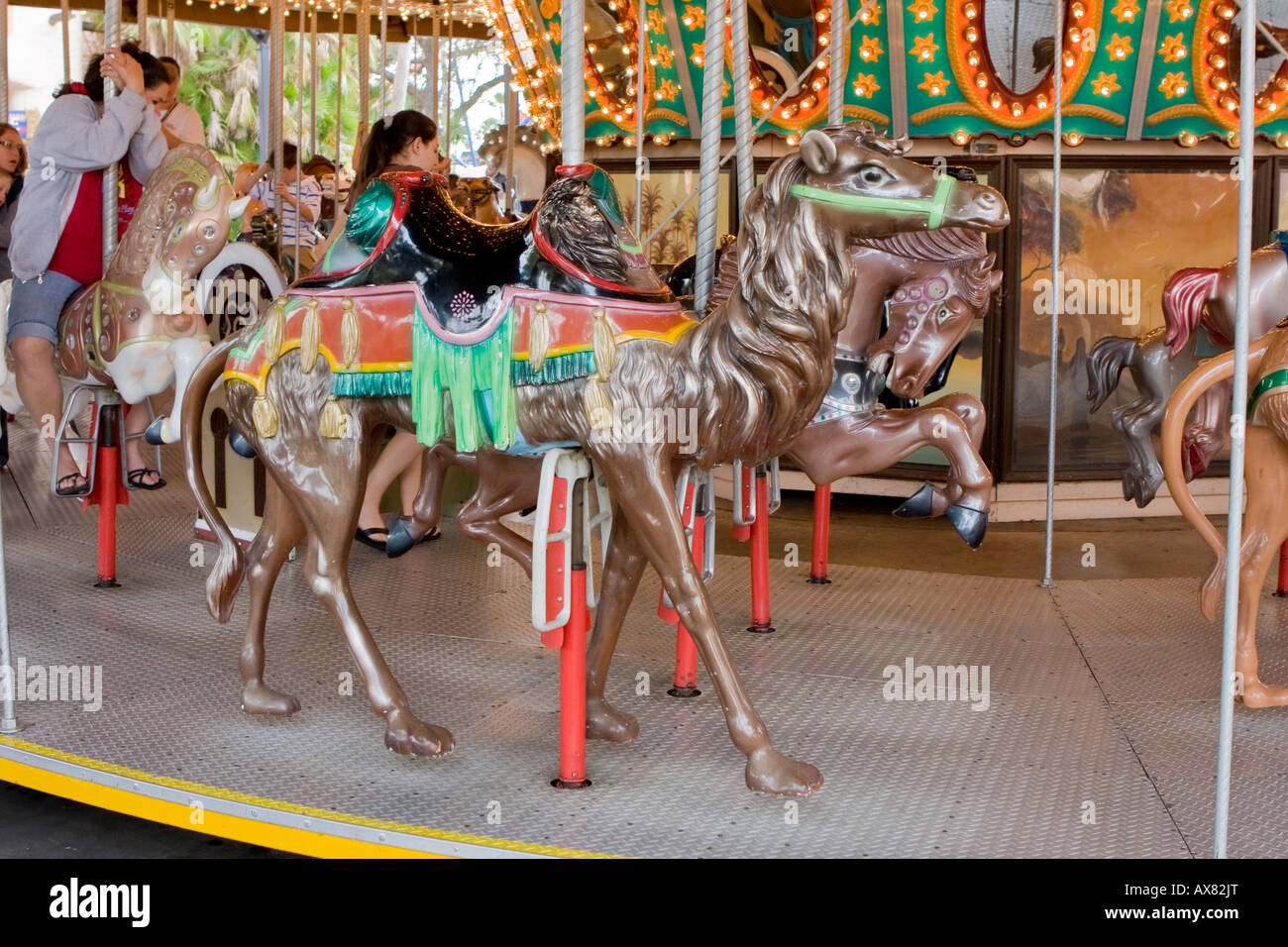 Merry-Go-Round at Busch Gardens in Tampa Florida USA Fl U S Stock Photo ...