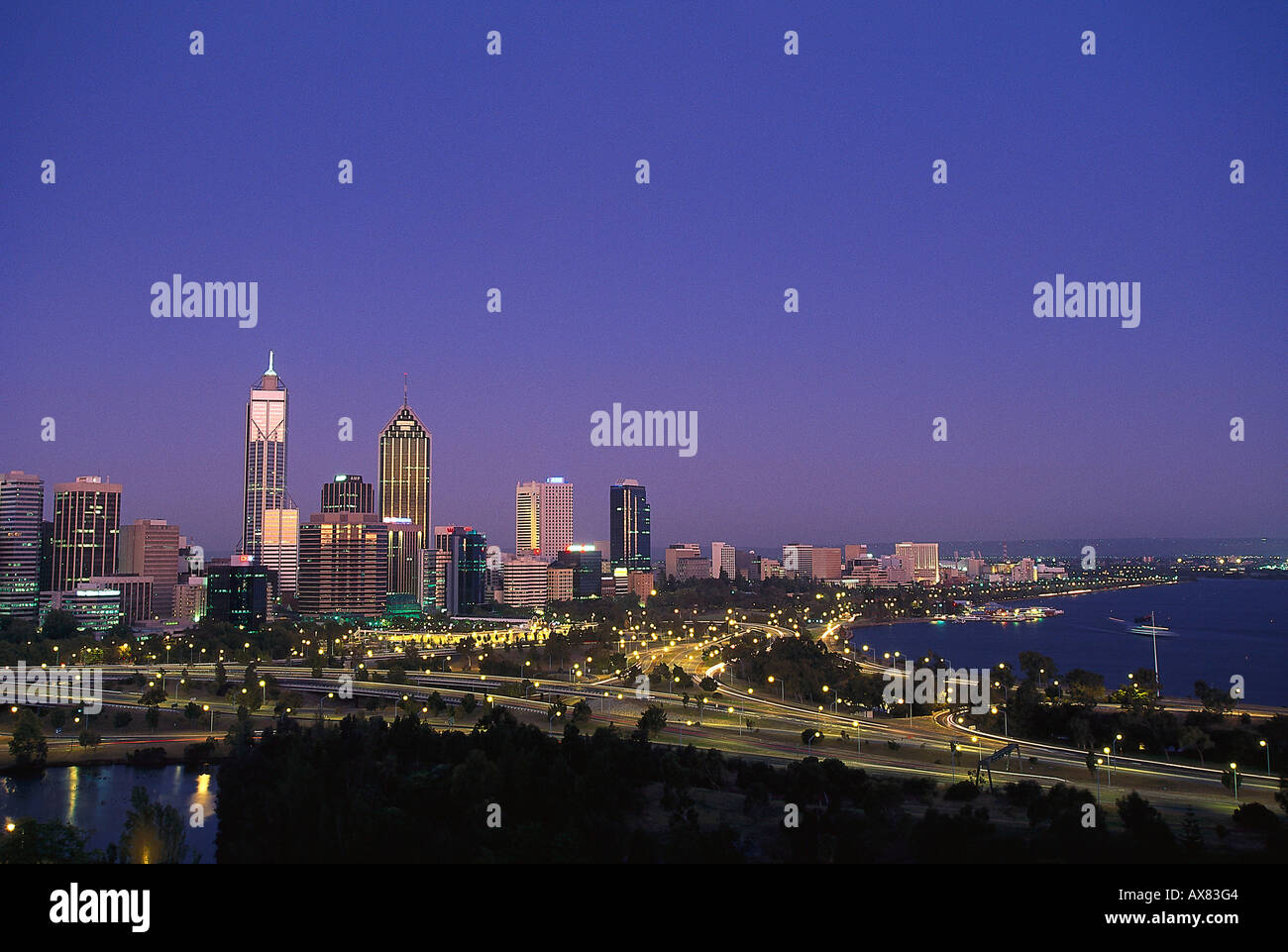Perth street scene night hi-res stock photography and images - Alamy