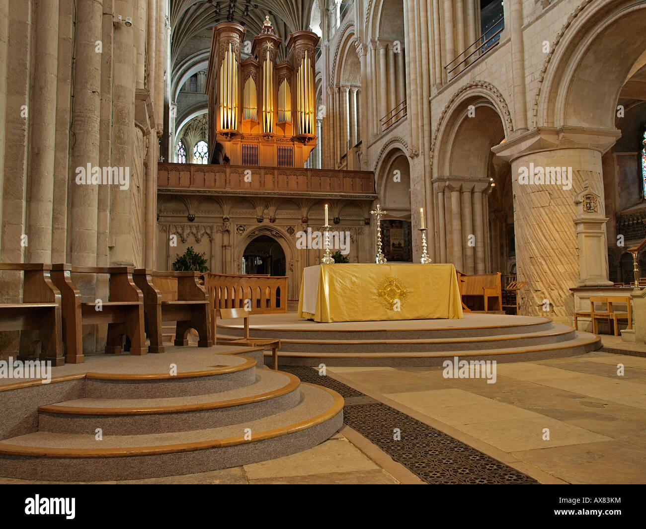 Interior view of the cathedral organ hi-res stock photography and ...