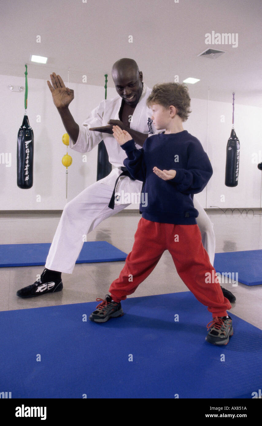 Child teacher martial arts hi-res stock photography and images - Alamy