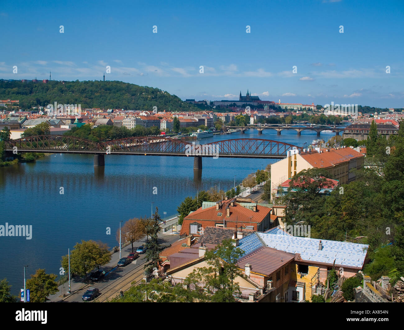 Moldau River Prague Czech Republic Stock Photo - Alamy