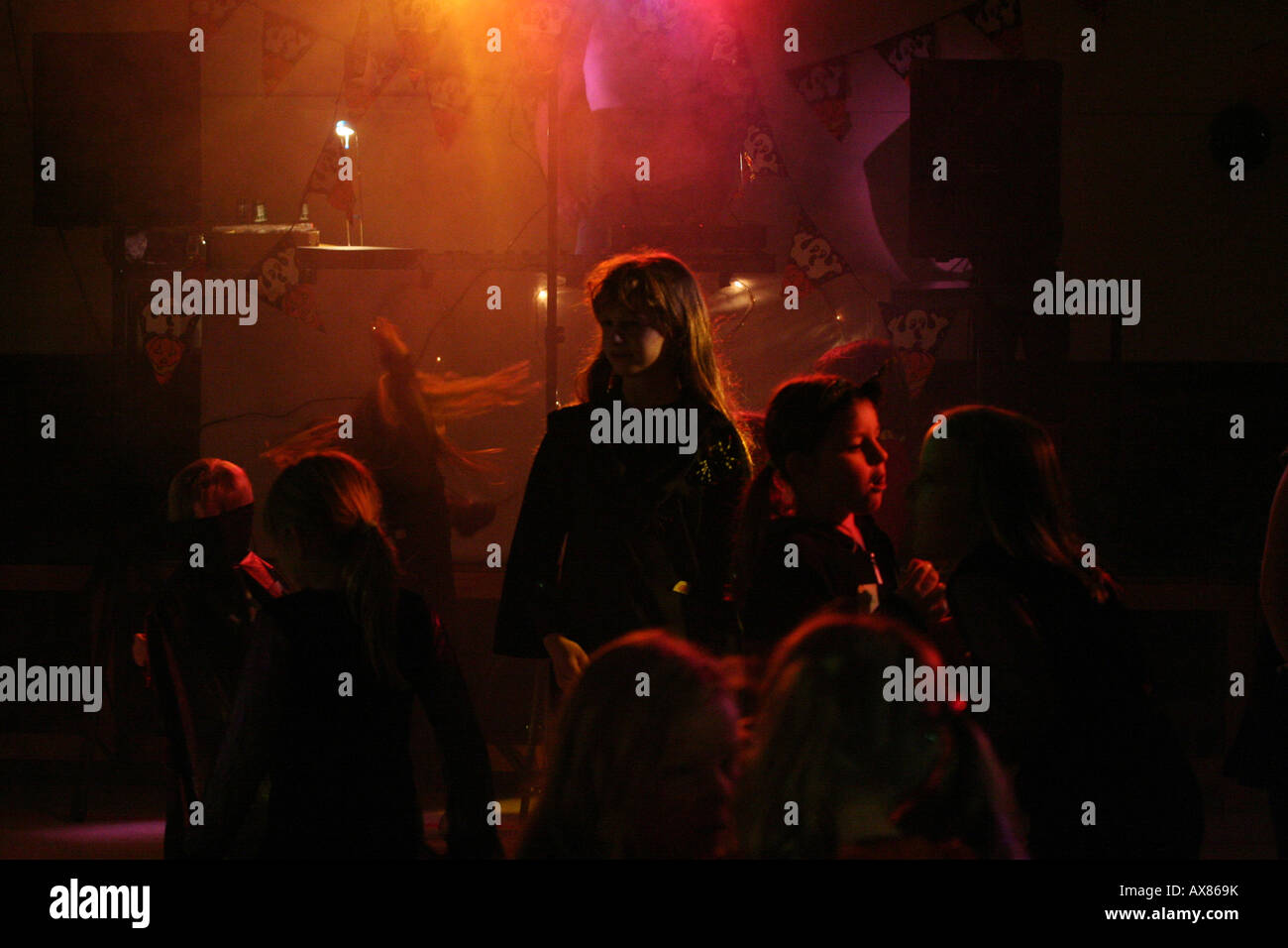 Youthful party goers at a Halloween disco Stock Photo - Alamy