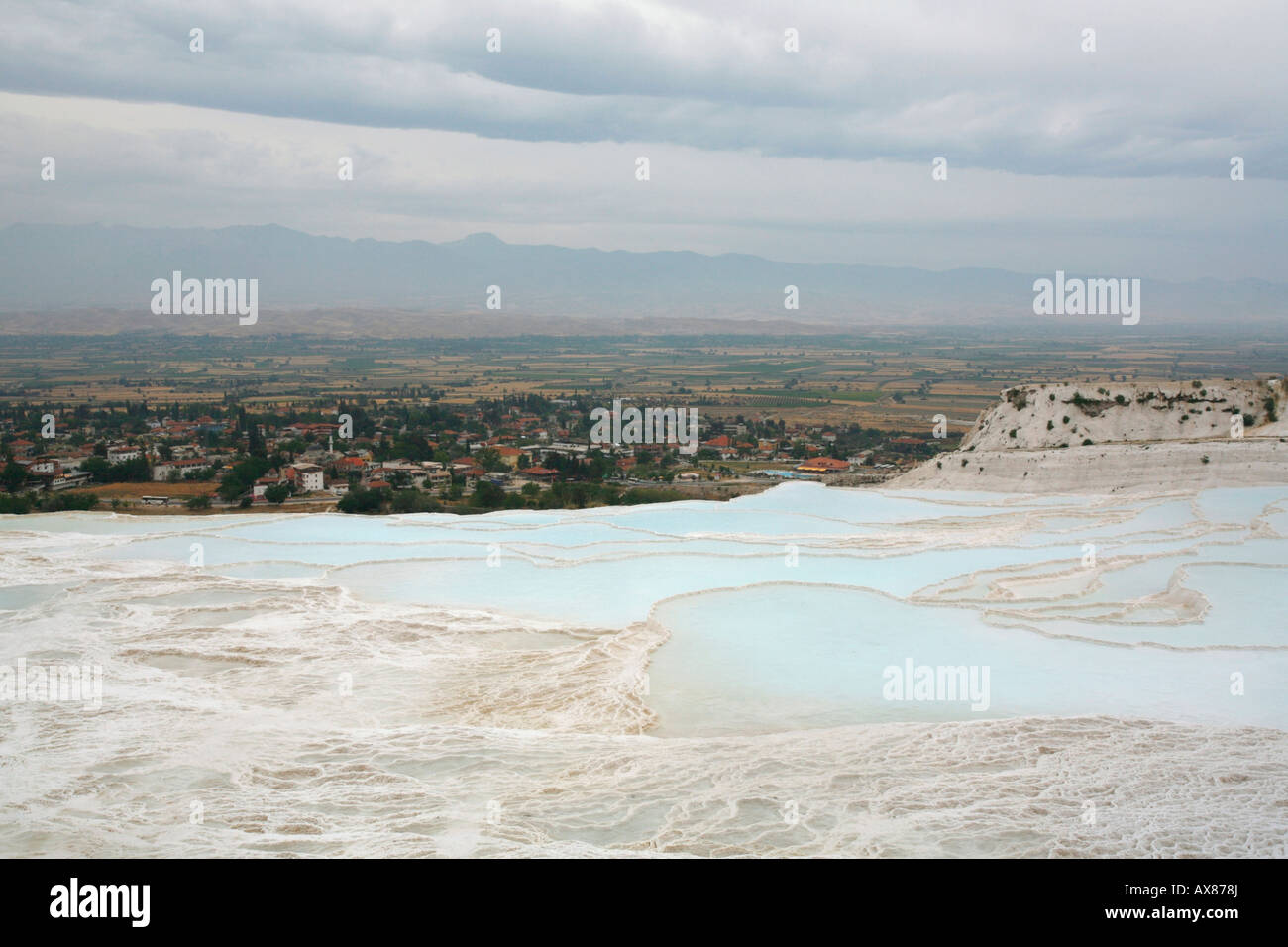 White Rock Pools in Pamukkale, Turkey Stock Photo - Alamy