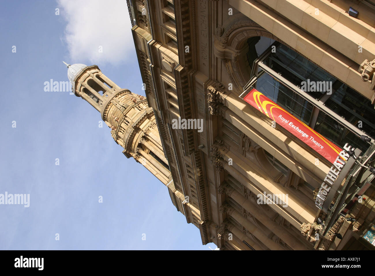 Manchester St Annes Square Royal Exchange theatre and shopping precinct ...