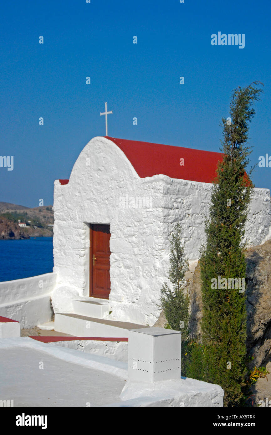 Small church, Patmos, Greece Stock Photo - Alamy