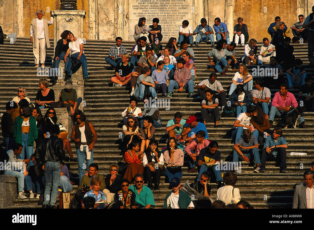 Spanische Treppe, Piazza di Spagna Rom, Italien Stock Photo - Alamy