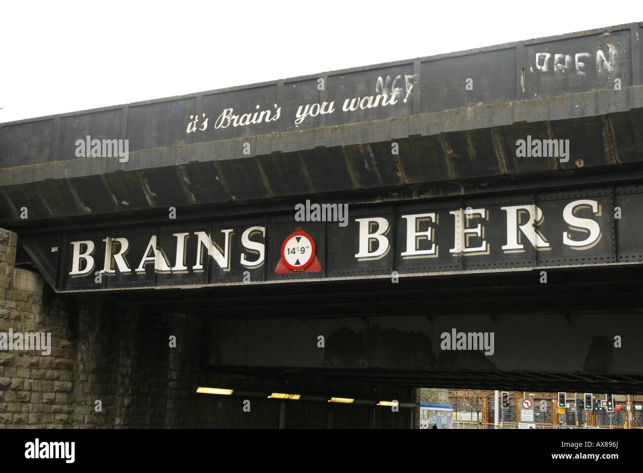 Brains beer sign hi-res stock photography and images - Alamy