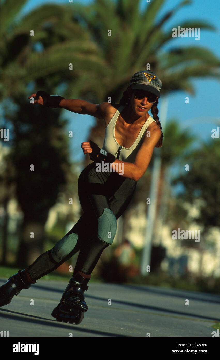 Rollerblading, Venice Beach, Los Angeles, Kalifornien USA, Release on ...