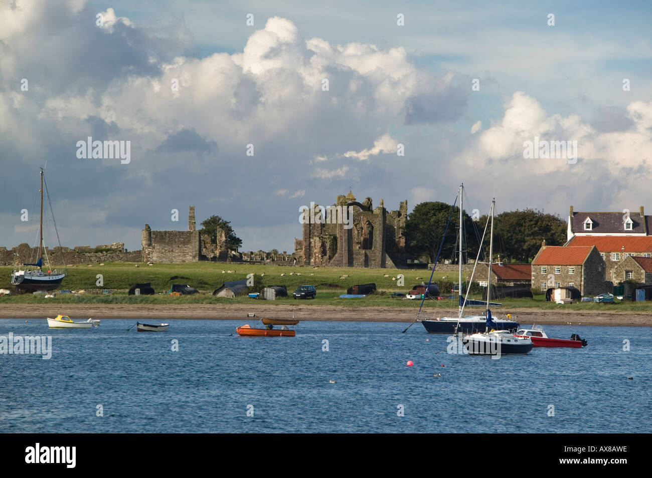 Holy island lindisfarne priory hi-res stock photography and images - Alamy